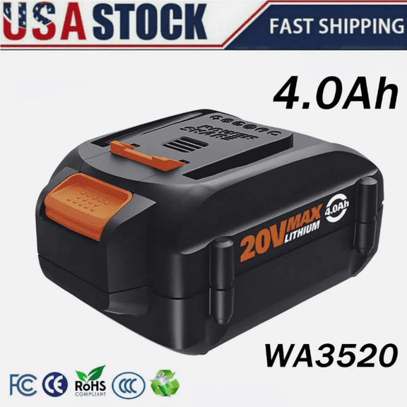 Vanon 2Pack 20V 6.0Ah Lithium-ion Battery, Replacement for Worx WA3520 ...