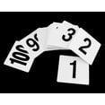 23053 Plastic Table Number Cards 1-100 Double Sided, 4" x 4" Inch ...