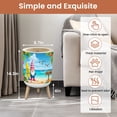 Small Trash Can with Lid Beach Gnome Surfboard Welcome Sign Tropical ...