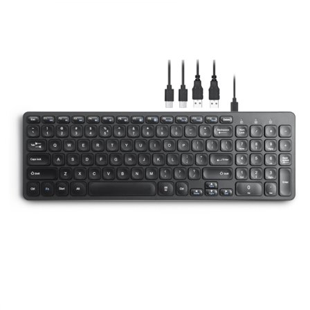 Ablenet Keys-U-See Large Print Wired Keyboard, White Print on Black ...