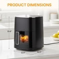 12-in-1 Digital Air Fryer Oven, 6.34 Qt Convection Oven with Visible ...