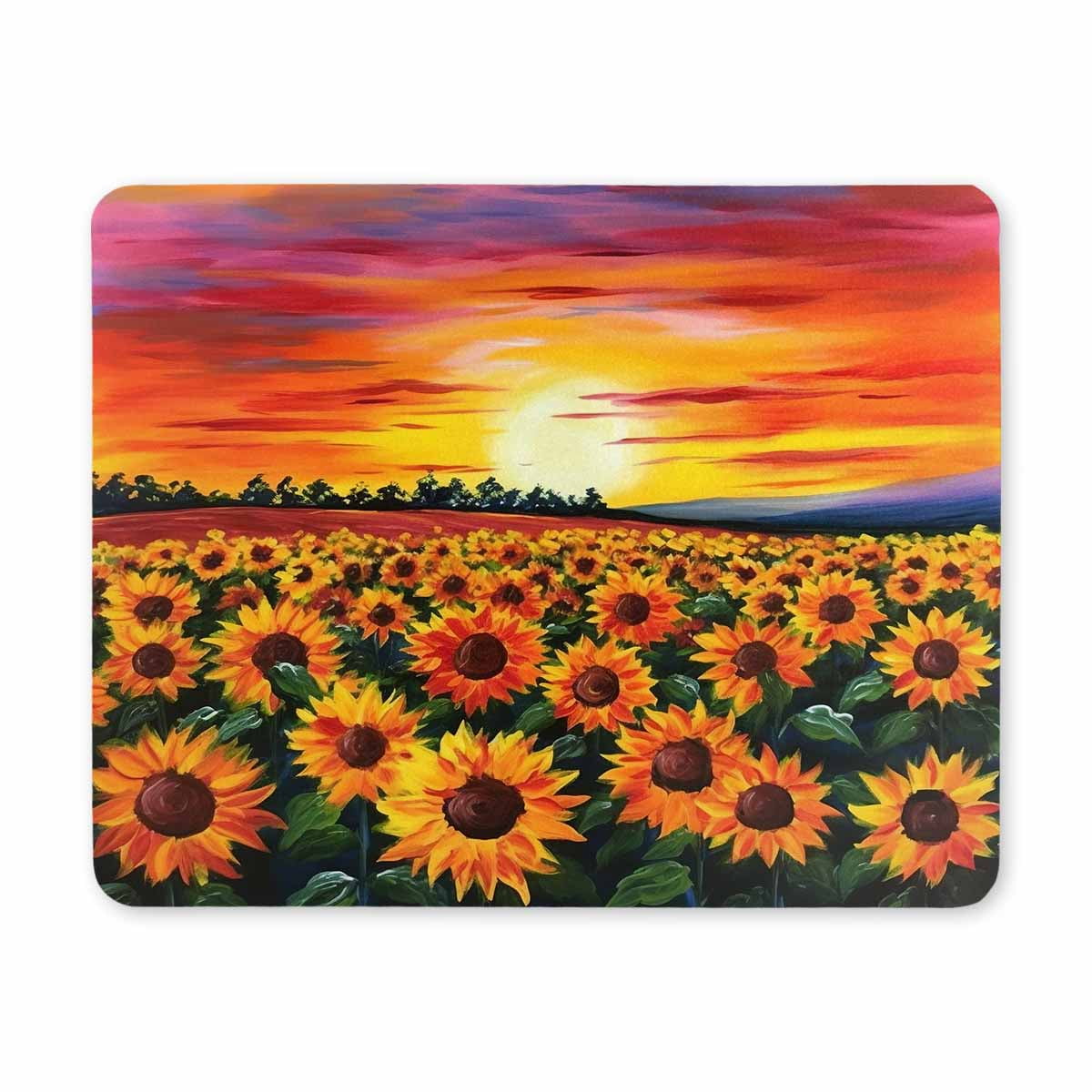 Mouse Pad, Floral Funny Mouse Pad, Gaming Mouse Mat, Square Waterproof ...