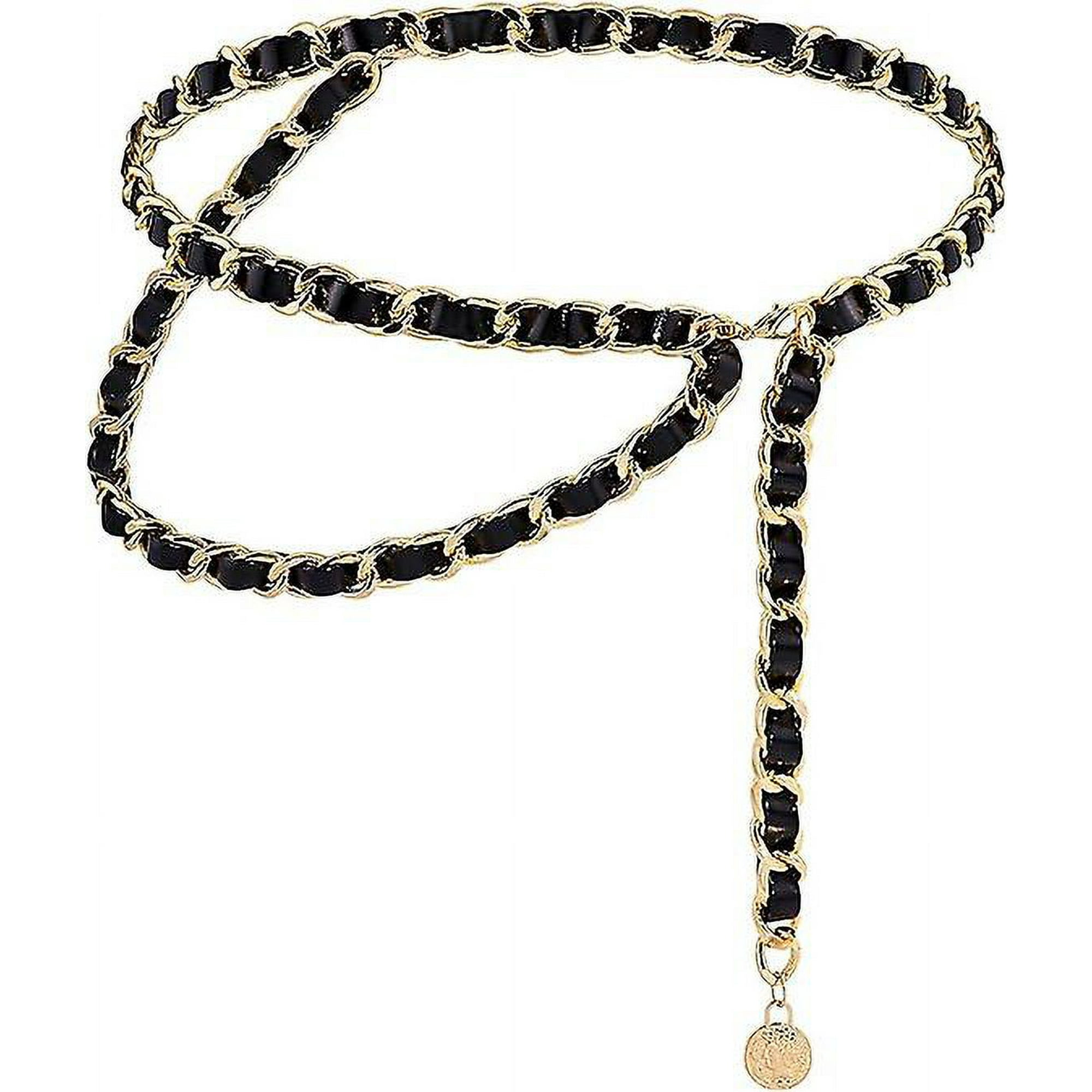 Click here for Unbranded 3pcs Chain Belts Leather Waist Belt For... prices