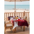 Abstract Art Rectangle Outdoor Tablecloth with Umbrella Hole Vintage ...