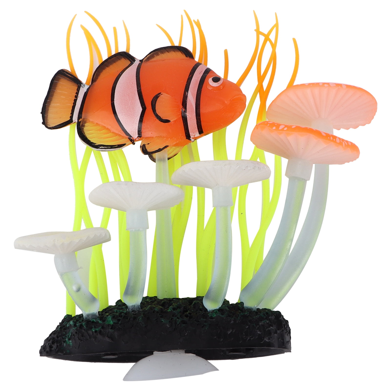 Seta artificial acuario planta fluorescencia simulación seta coral ...