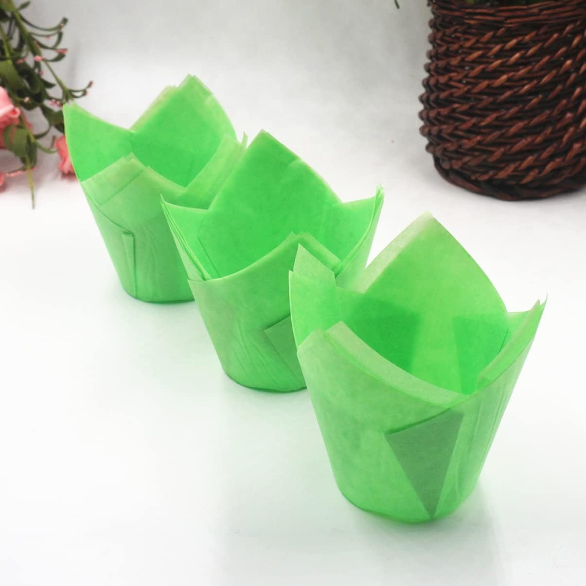50pcscupcake Ing Cups Home Favors- Weddings Birthday Baking Wrappers ...
