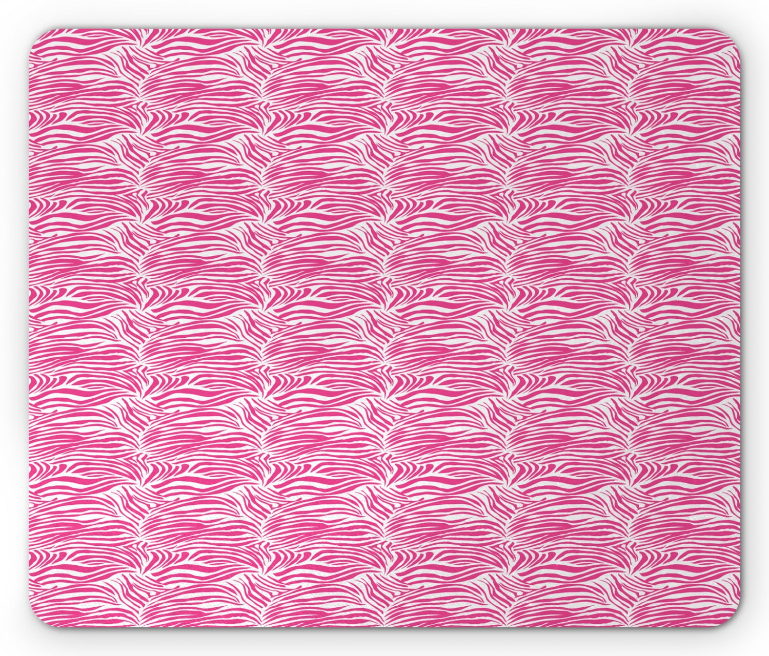 Zebra Print Mouse Pad, Striped Zebra Animal Skin Pattern in Vivid Color ...