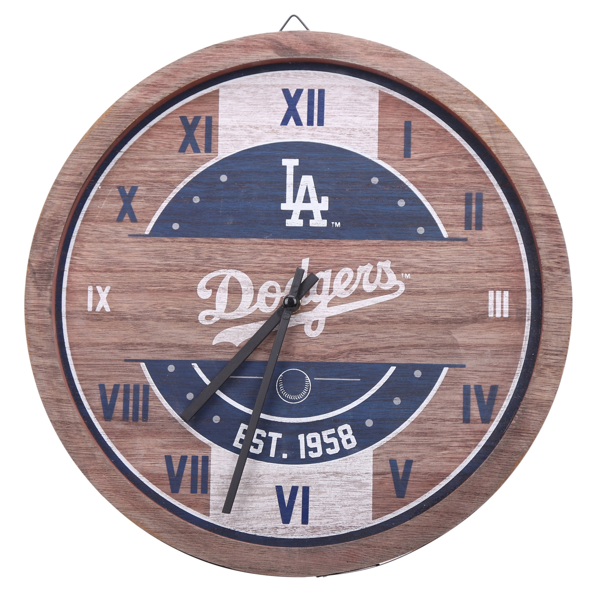 Los Angeles Dodgers Wood Wall Clock – No Size – BrickSeek