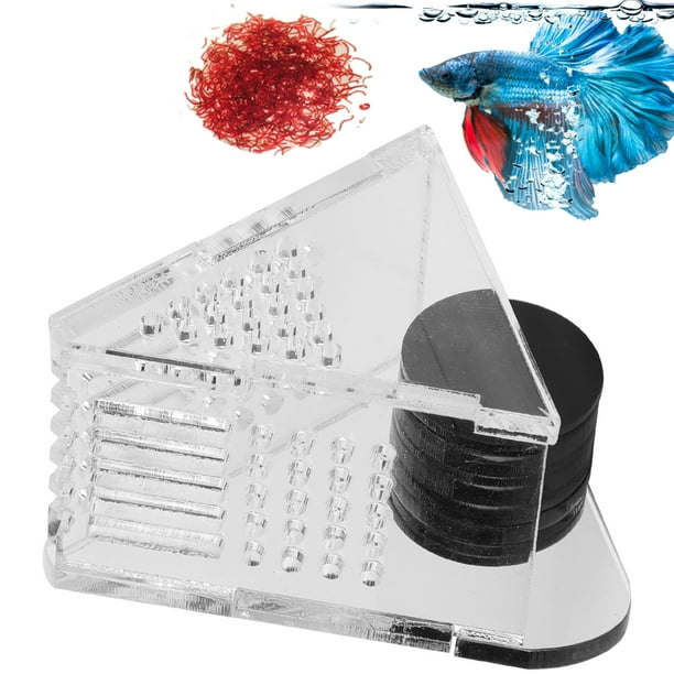 TOPINCN Aquarium Basket Feeder Fish Tank Live Worm Frozen Brine Cone ...