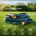 50-foot lightweight garden hose – anti-kink, flexible, high-pressure ...