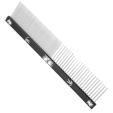 Cat comb, dog comb, pet comb teeth steel comb, round handle anti-static ...