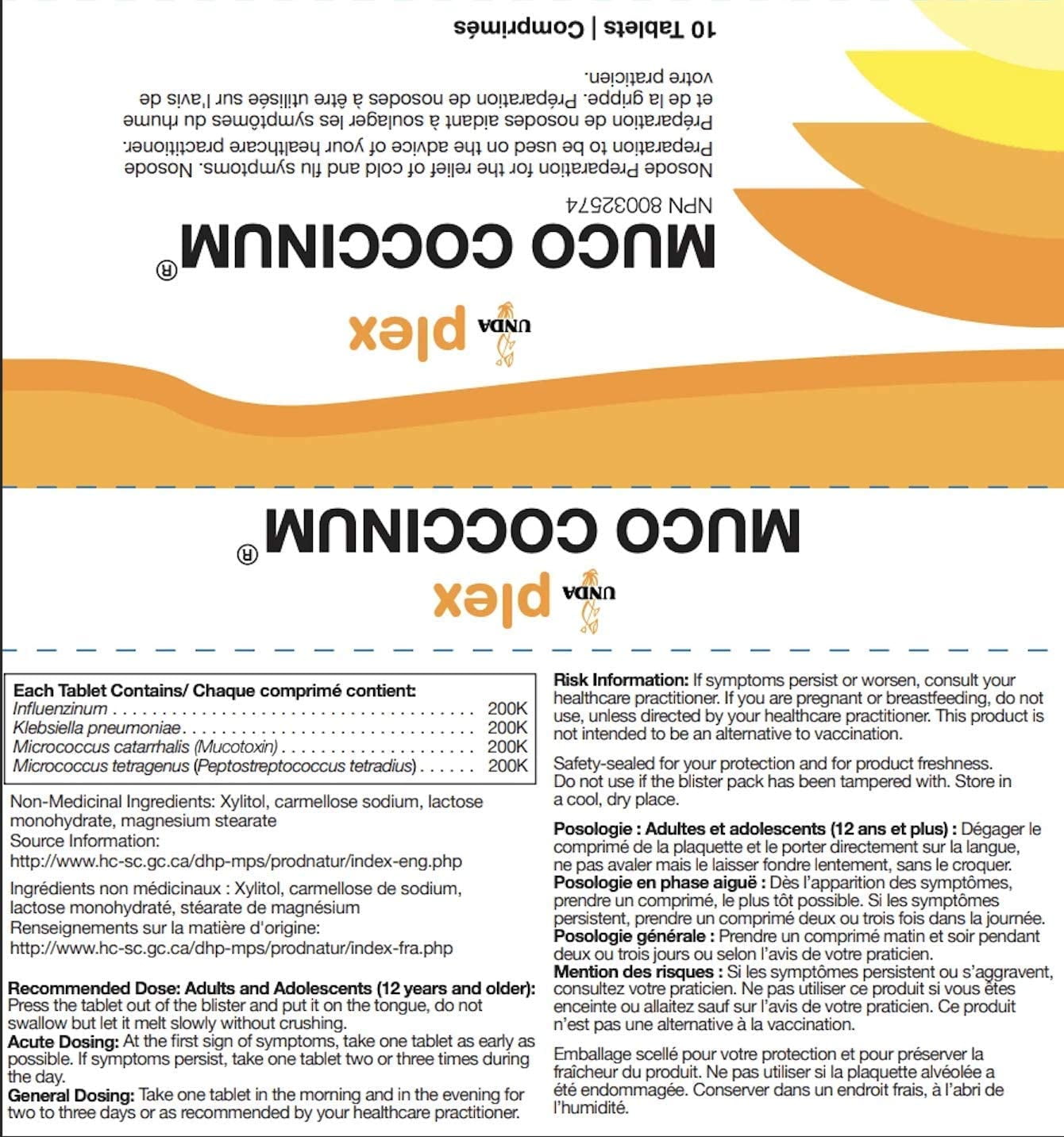 Buy Unda - Muco Coccinum 10 tabs, WE LISTENED TO OUR CUSTOMERS FEEDBACK ...