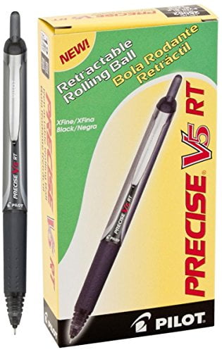 2 Dozen Total 24, Pilot Precise V5 RT Retractable Rolling Ball Pens ...