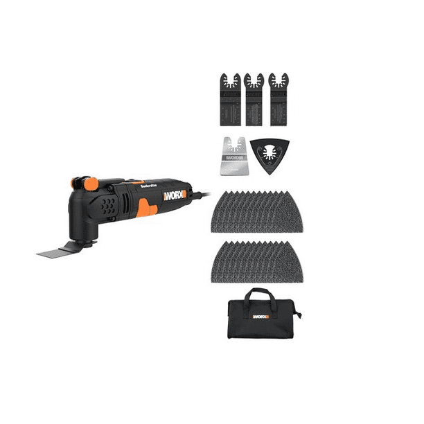 Worx WX679L.1 3A Sonicrafter Oscillating Multi Tool w/ 29 Accessories ...