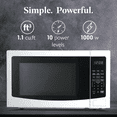 1.1 Cu. Ft. Countertop Microwave Oven 1000 Watts Auto Cook Defrost Easy ...