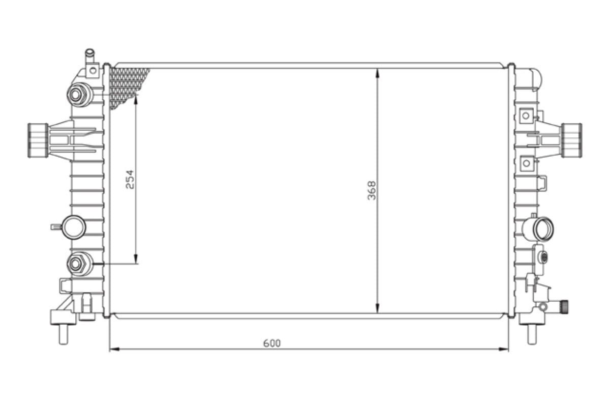 Radiador De Agua Astra 2004 A 2008 Chevrolet L4 1.8L Aut Polar ...