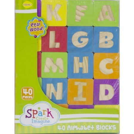 Spark, Create, Imagine Alphabet Blocks, 40 Pieces – BrickSeek
