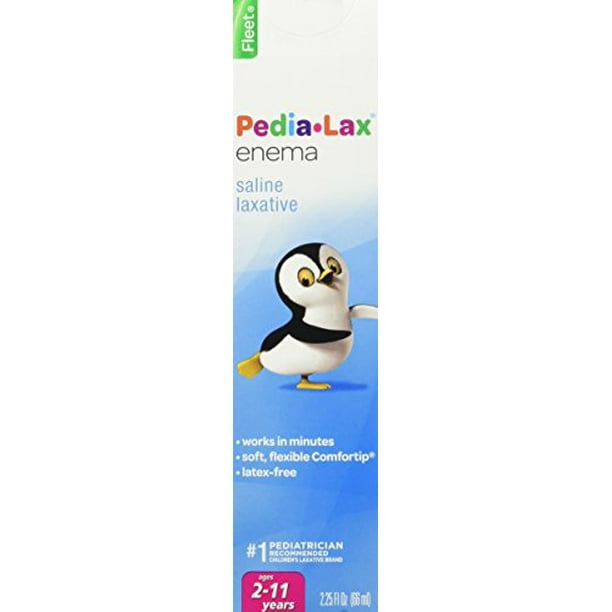 Fleet Pedia-Lax Enema Saline Laxative Fast Relief Constipation, 2.25Oz ...