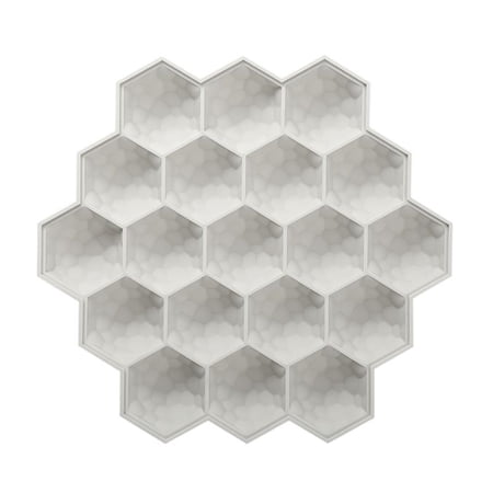 JANDEL 19 Grid Ice Cube Trays Honeycomb Ice Tray Flexible Ice Cube ...