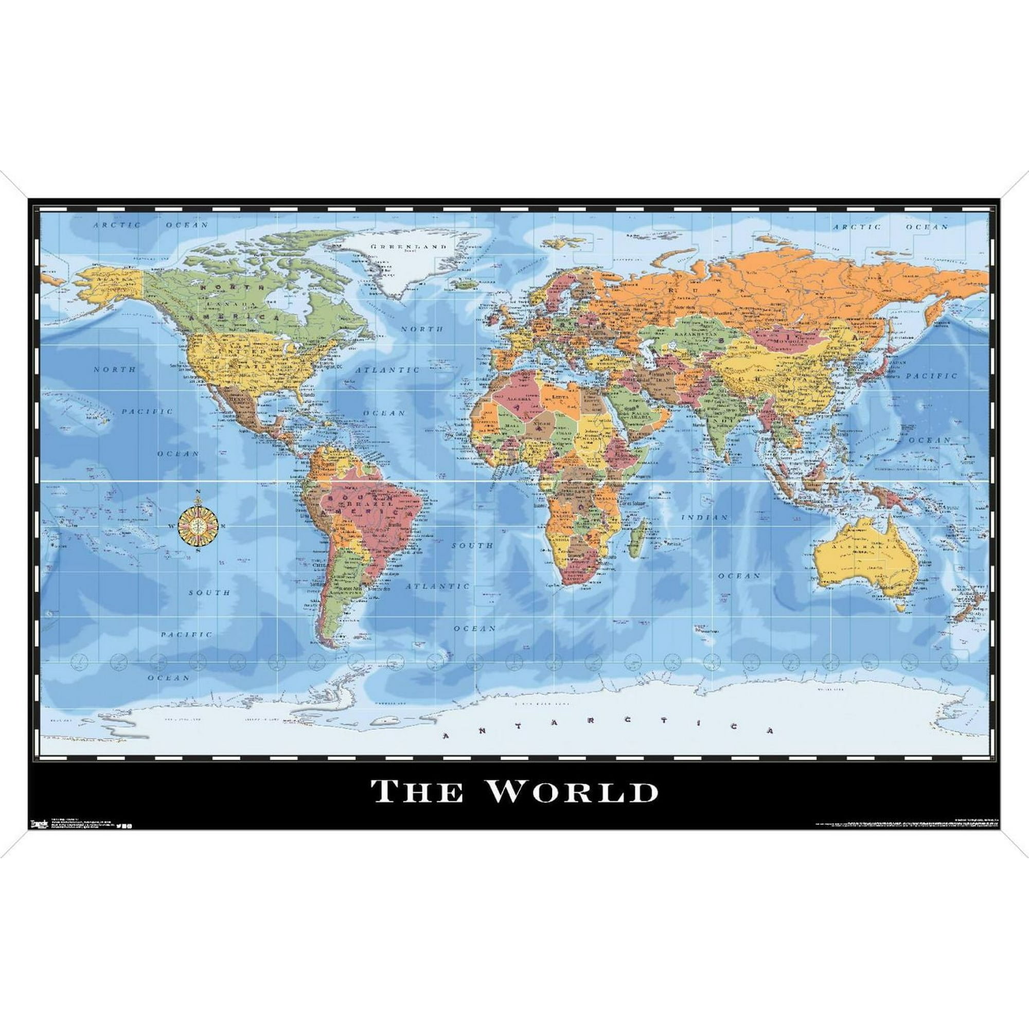Click here for Trends International Map - World Wall Poster  22.3... prices
