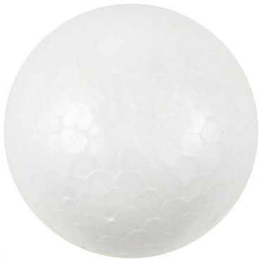 10 Round White 80mm Polystyrene Foam Ball Modelling Sphere Styrofoam ...