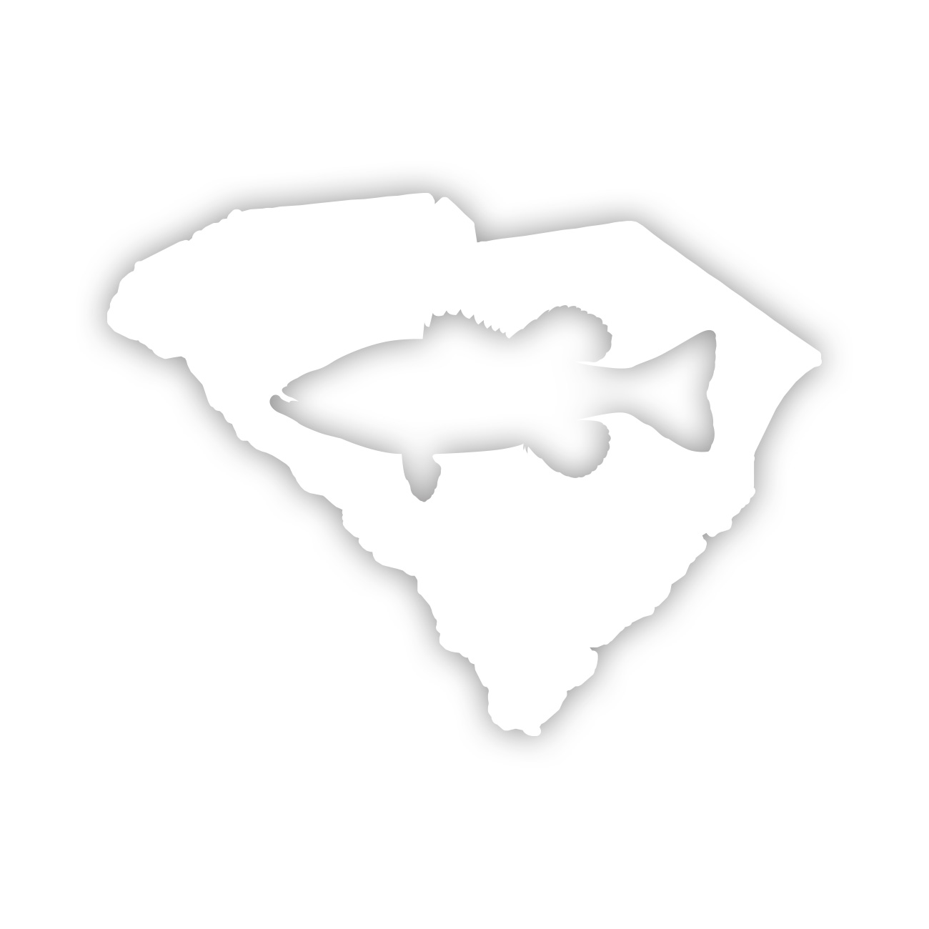 South Carolina Bass Sticker Decal Die Cut - Self Adhesive Vinyl - Weatherproof - Made in USA ...