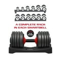 FitRx SmartRack and SmartBells Set, Dumbbell Weight Rack Stand with Two ...