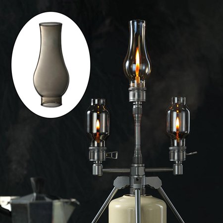 Retro Style Gas Lampshade Glass Lamp Shade for Camping ing Gray ...