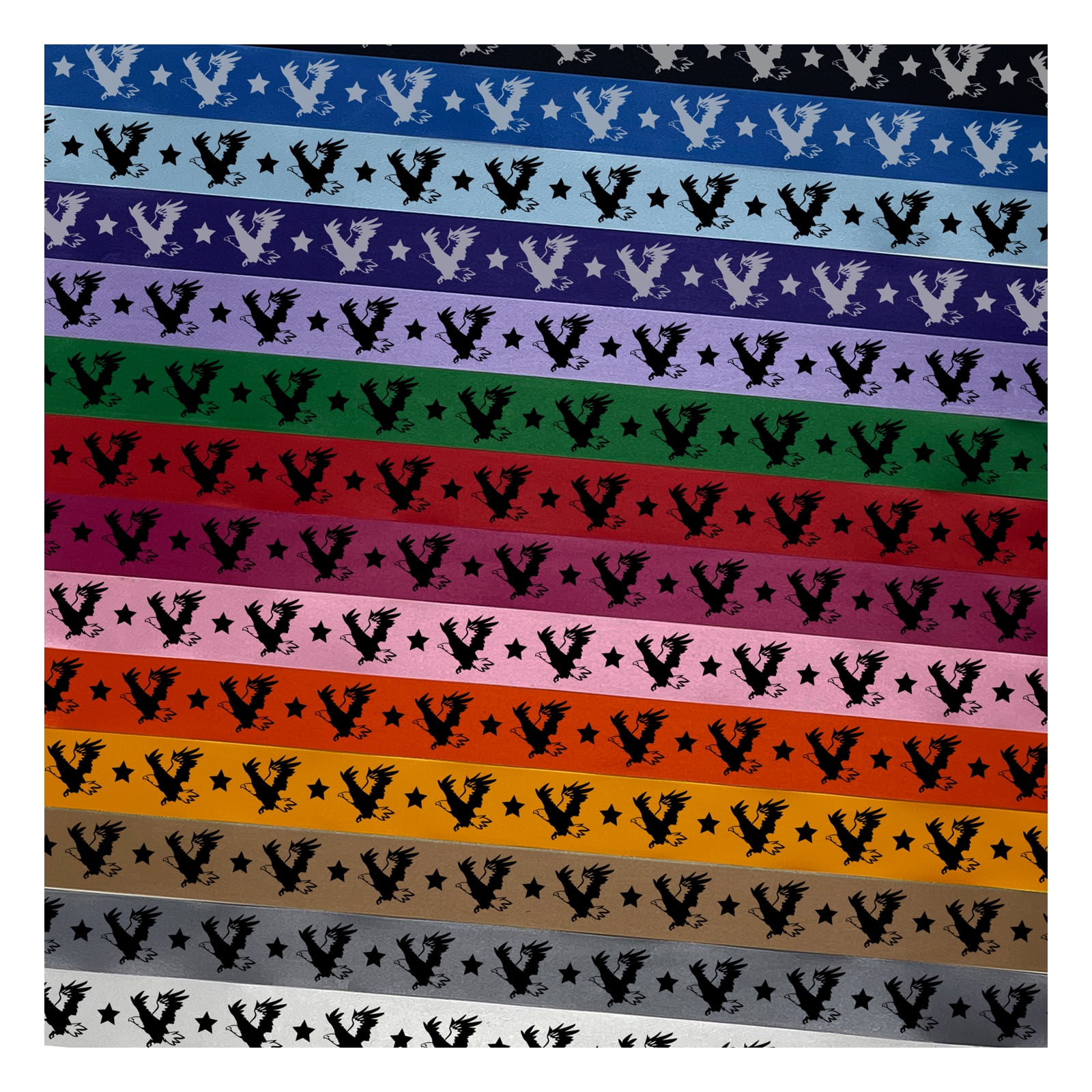 Patriotic American Bald Eagle Flying Satin Ribbon for Gift Wrapping ...