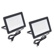 3ox 2-Pack 100W LED Floodlight, Outdoor Spotlight, Garden Light, 6000K ...
