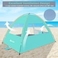 Gorich Collapsible Beach Tent for 6-7, UPF50+ Sun Shelter, Portable ...