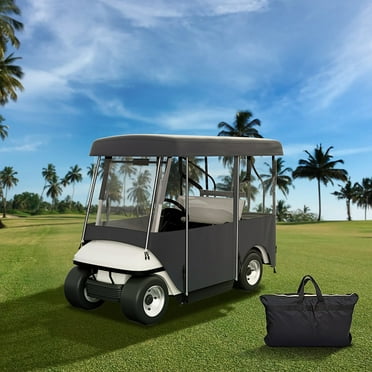 Universal Waterproof Superior Golf Cart Cover Enclosure with Doors for ...