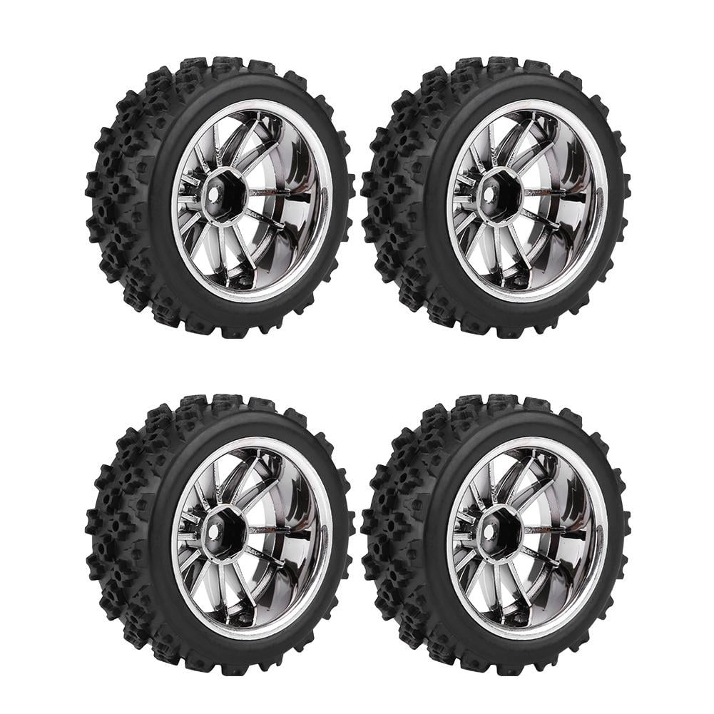 Rdeghly 4pcs/set Racing Off-Road Vehicle Tires Rubber Tyre Wheel Rim ...