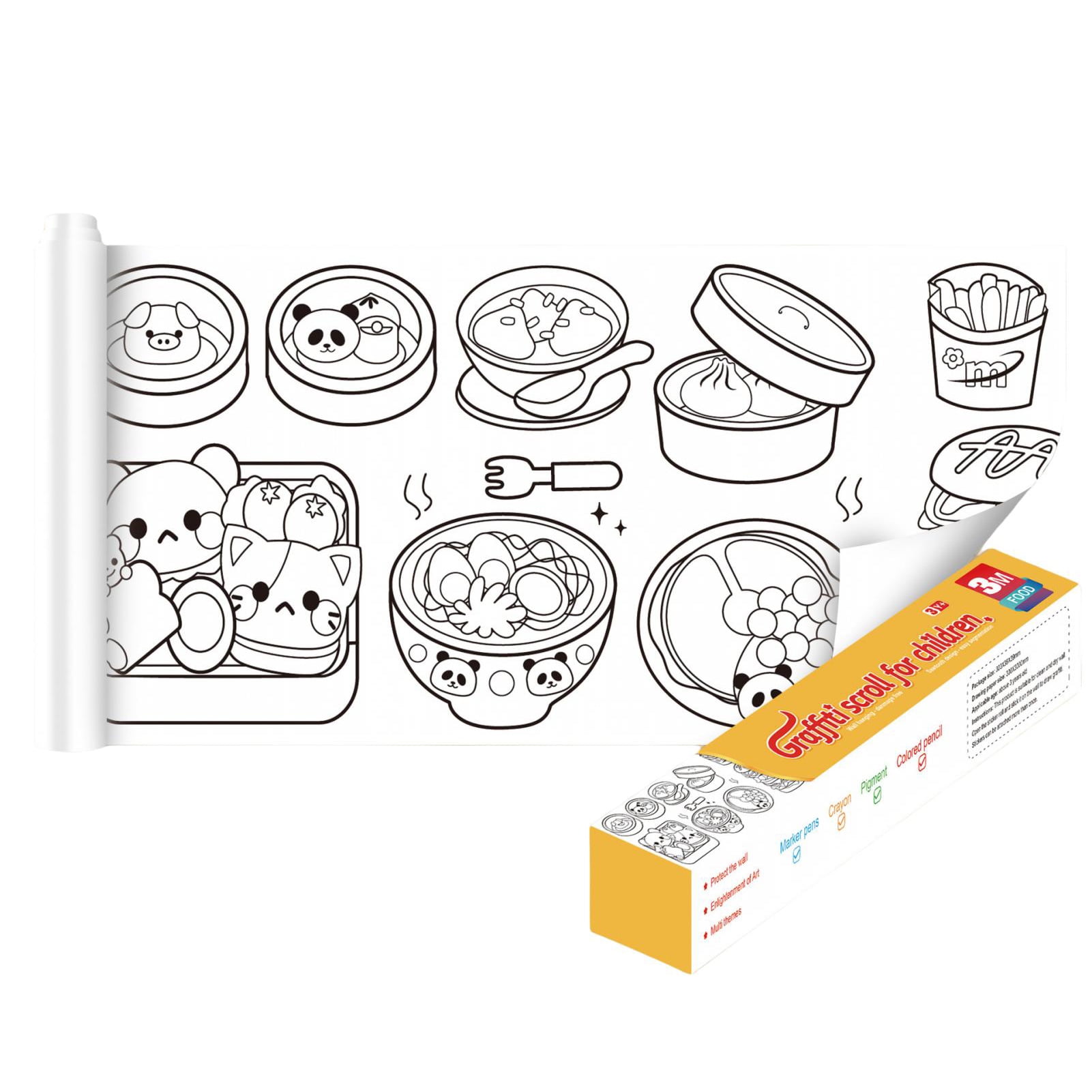Toddler Drawing Paper- Exquisite Pattern, Self-Adhesive, Tooth Line ...