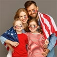 10 Pcs US 250 Face Stickers — 4th of July Decorations — Neighborhood ...