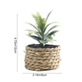 Artificial Pineapple Plant with Woven Basket, Realistic for Desktop and ...