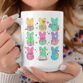Cute Teacher Bunny Rabbit Reading Easter Bunnies Book Lovers Coffee ...