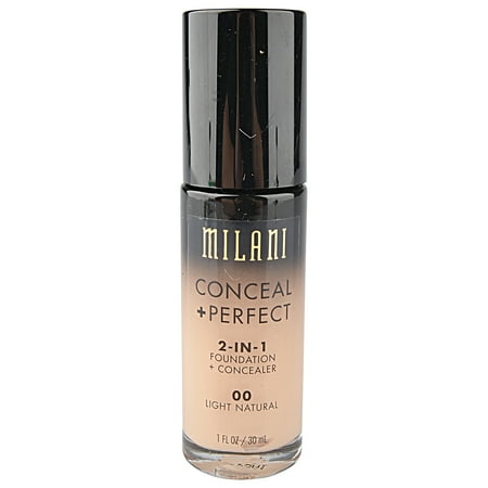Milani Conceal + Perfect 2-in-1 Foundation + Concealer, Light Natural ...
