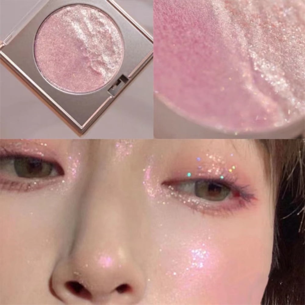 3 in 1 Highlighter Makeup Powder Two Colors Blush Contour Palette for ...