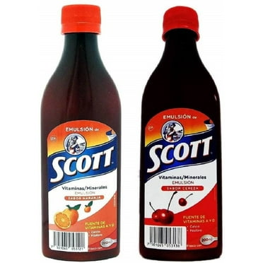 Scott Emulsion Orange Flavor - Family Size 400ml - Vitamin Supplement ...
