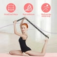 Fitness Resistance Band, 8 Segment Adjustable Pilates Yoga Band with ...