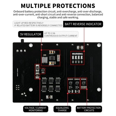 UPS Module for Jetson Nano 18650 Lithium Battery 5V Charging Board ...