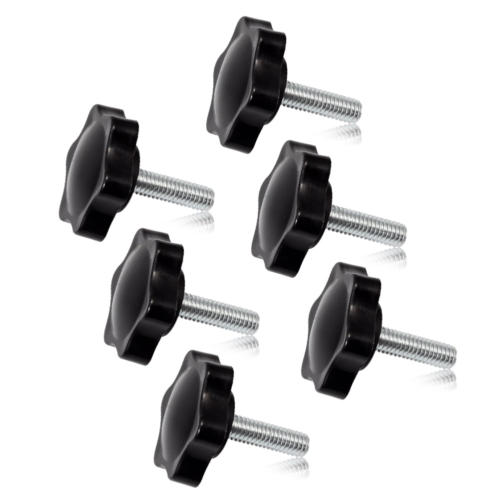 SPEEDWOX 6 Pcs Clamping Screw Knob M6 x 20 Plum Hex Shaped Hand Knobs ...