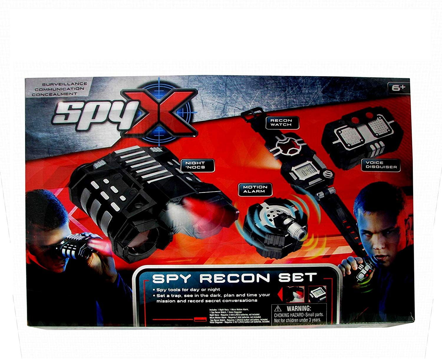 SpyX / Recon Set - Includes Night Nocs + Voice Disguiser + Recon Watch ...