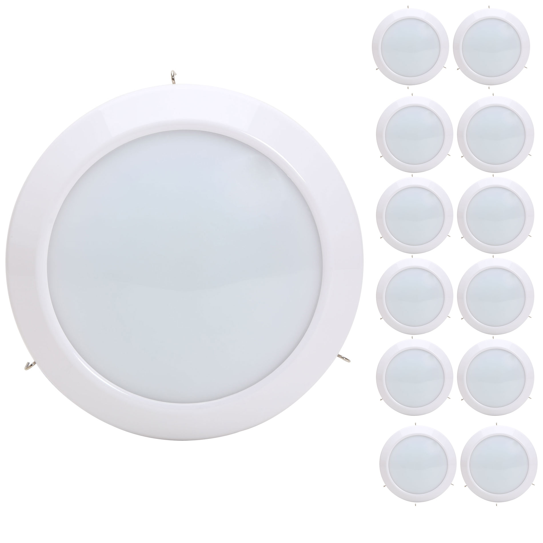 Viribright 6" LED Universal Retrofit Downlight Replacement Disc w ...