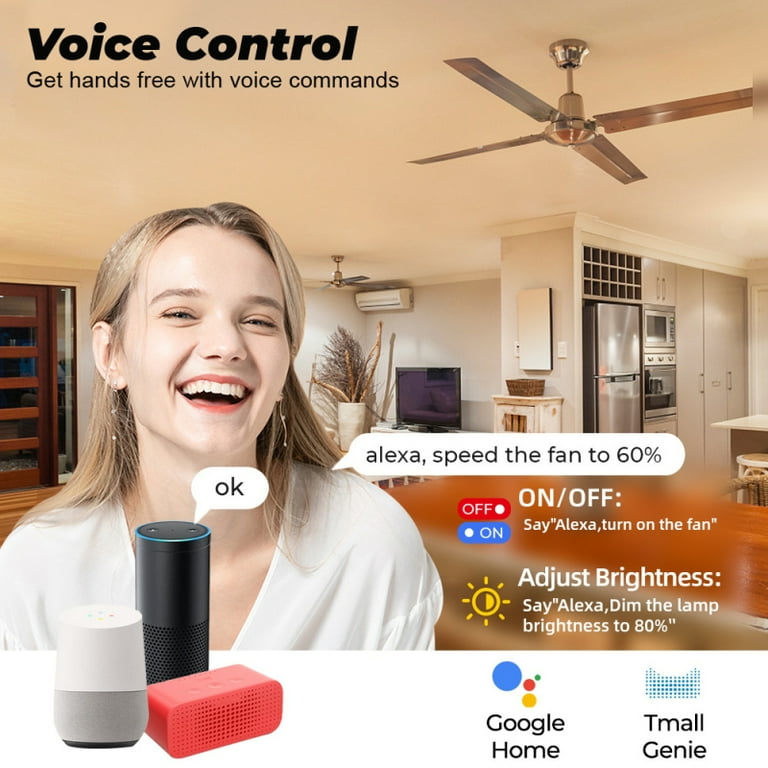 Alexa Ceiling Fan Control Switch | Shelly Lighting