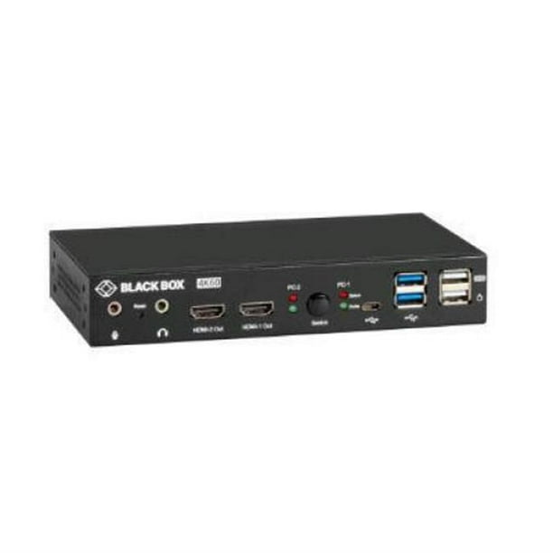 Black Box KVD200-2H KVM Switch Dual Monitor - UHD 4K 60, Dual-Head ...