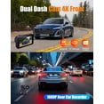 Dash Cam Front and Rear, 2.5K+1080P Dual Dash Camera for , 3'' Display ...