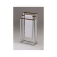 KB BS-1353 33 x 17.7 x 8.26 in. Towel Stand - Chrome & Walnut - Walmart.com