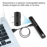 AMERTEER Wireless Presenter, RF 2.4GHz Presentation Remote Rechargeable with Laser Pointer ...